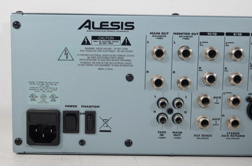 Alesis MultiMix 12R 12-Channel Rackmount Mixer | eBay