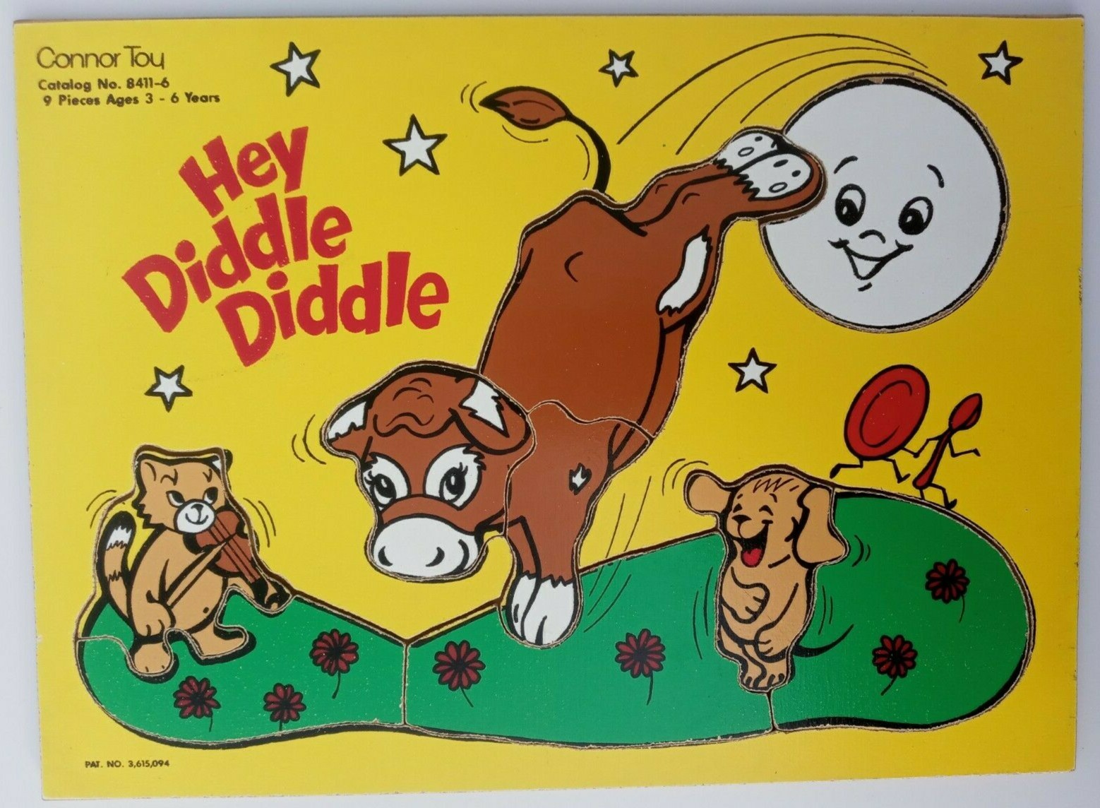 Ranking TOP2 Vintage 1970s Hey Diddle Wood Puzzle Connor Toy Children's ...