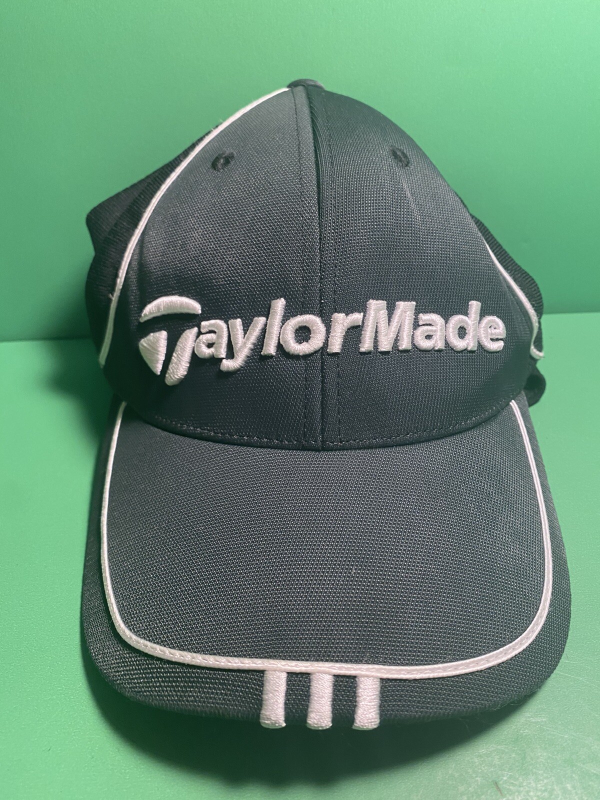 TaylorMade Burner R9 Baseball Golf Cap Hat Black And White L/XL flexfit ...