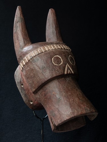 Chamba Bushcow Helmet Mask, Nigeria, West African Tribal Art. | eBay