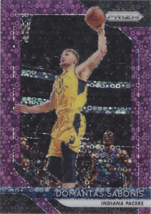 2018-19 Panini Prizm - Domantas Sabonis #174 Purple Fast Break Prizm ...
