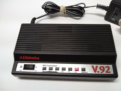 US Robotics V.92 External Fax Modem Model 5686 with power adapter | eBay