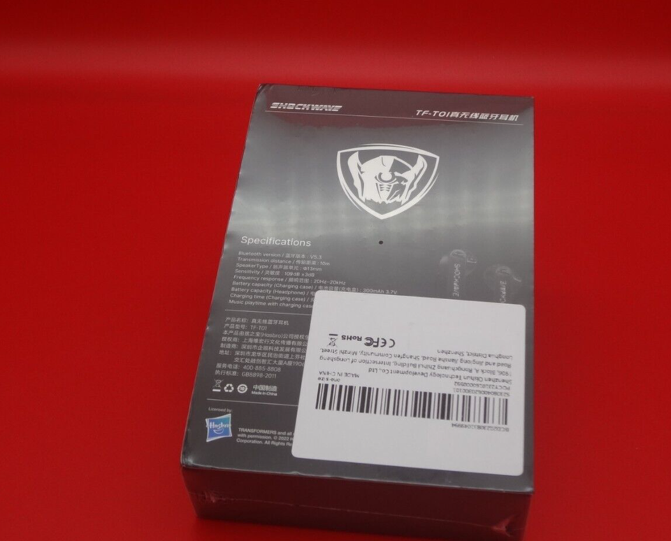 Shockwave Transformers Genuine True Wireless Bluetooth 5.3 Headphones ...