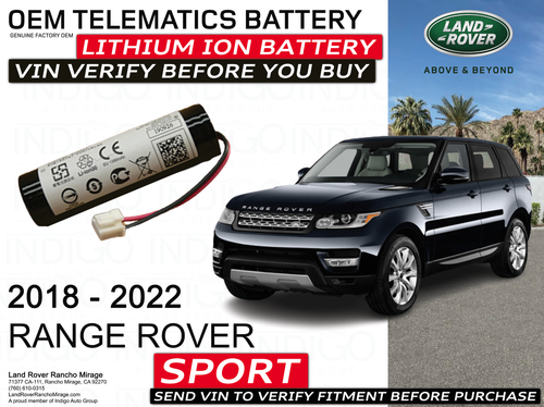 2018-2022 RANGE ROVER SPORT GENUINE LAND ROVER TELEMATICS OEM BATTERY S ...