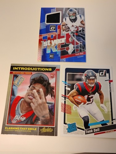 Tank Dell 3 Card RC Lot Patch Houston Texans | eBay