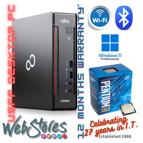 Fujitsu Q558 3.7GHz-USFF-DDR4 RAM-FAST Desktop PC-Windows 11-You Design ...