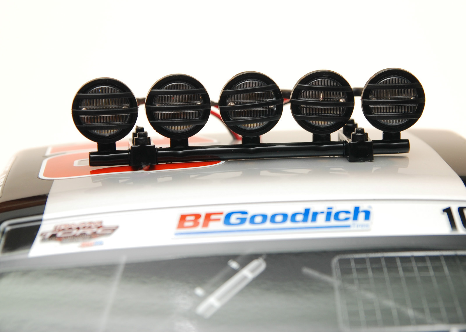 RC LIght Bar with 5 Super Bright LEDs Universal Fit Super Bright Black ...