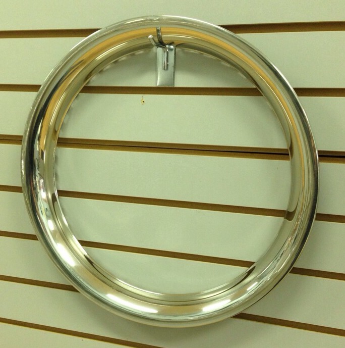 15" Stainless Steel Beauty Rings Trim Ring Set Of 4 | Front | 1515S | 15 in