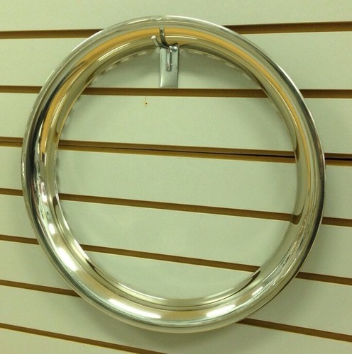 15" Stainless Steel Beauty Rings Trim Ring Set Of 4 | Front | 1515S | 15 in