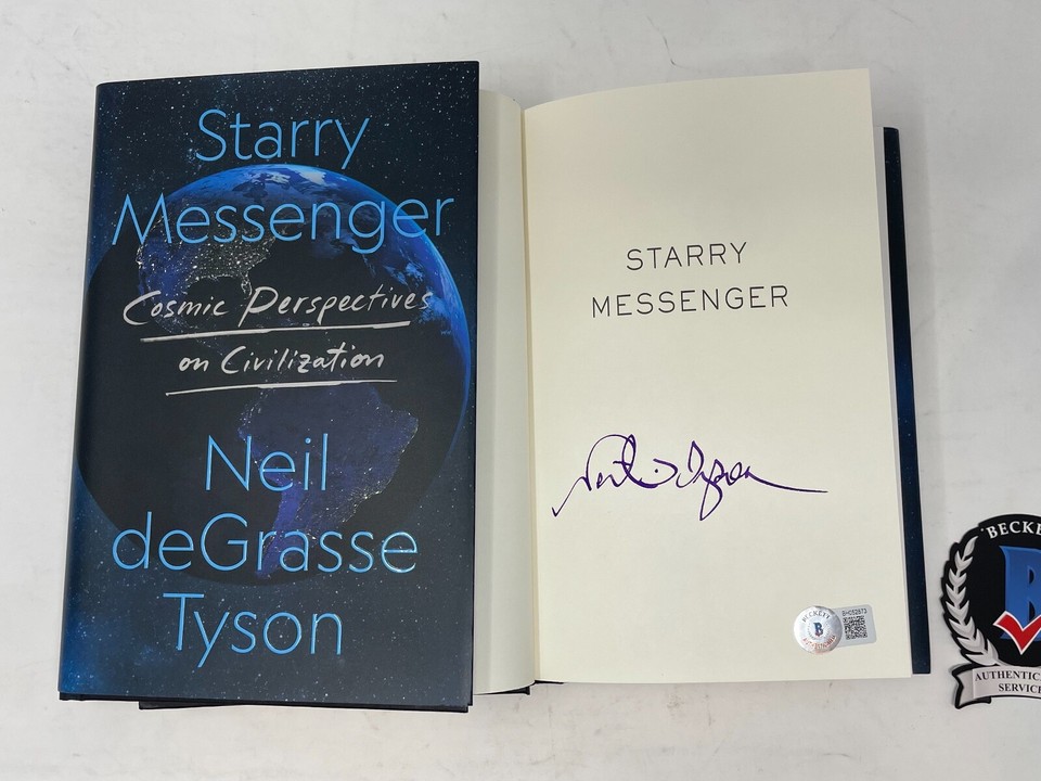 Neil deGrasse Tyson Signed Starry Messenger HC Book Astrophysicist ...