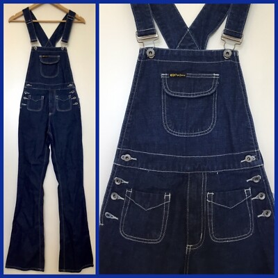 NWT PEPE JEANS Dark Denim SHIPMATE DUNGAREES Overalls XS ROCKABILLY ...