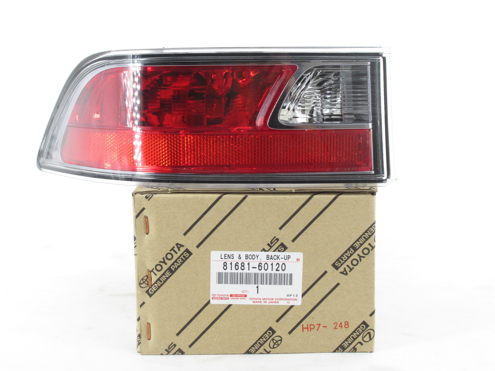 Genuine OEM Lexus 81681-60120 Driver Tail Light Backup Reverse Lamp 14 ...