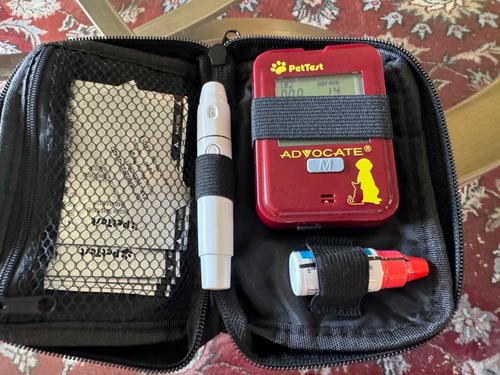 Advocate Pet Test Dog Cat Blood Glucose Meter Kit & Test Strips -NO ...