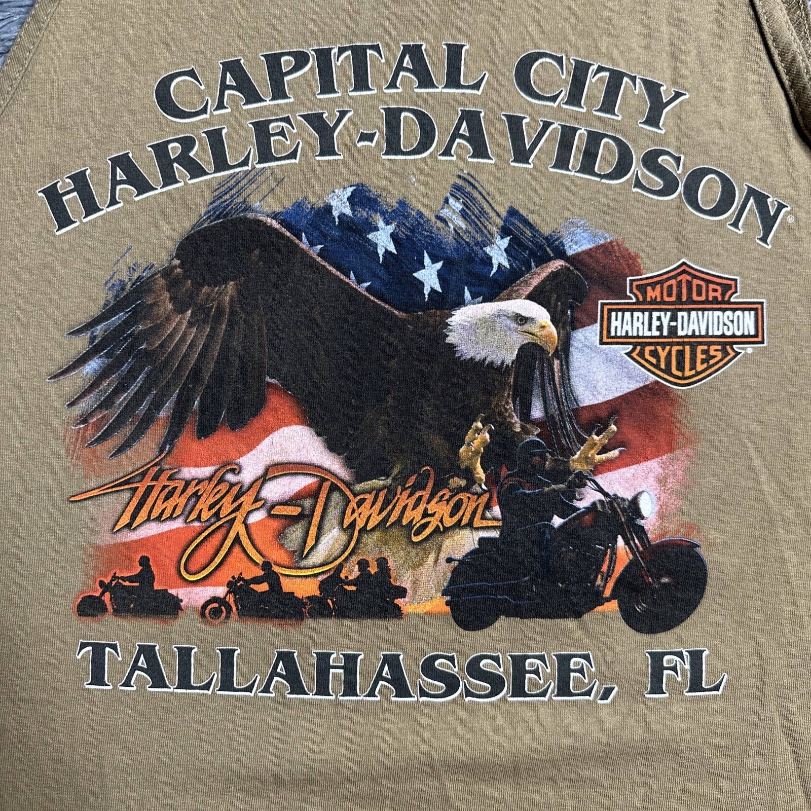 Harley Davidson Shirt Tank Top XL Capital City Tallah… - Gem