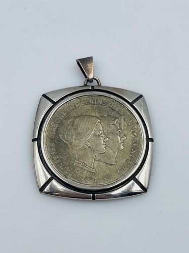 NE From Denmark Vintage Sterling Silver Coin Pendant | eBay