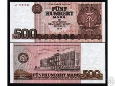 Germany East DDR 500 MARK P-33 1985 Dove Hammer COMPASS UNC German ...