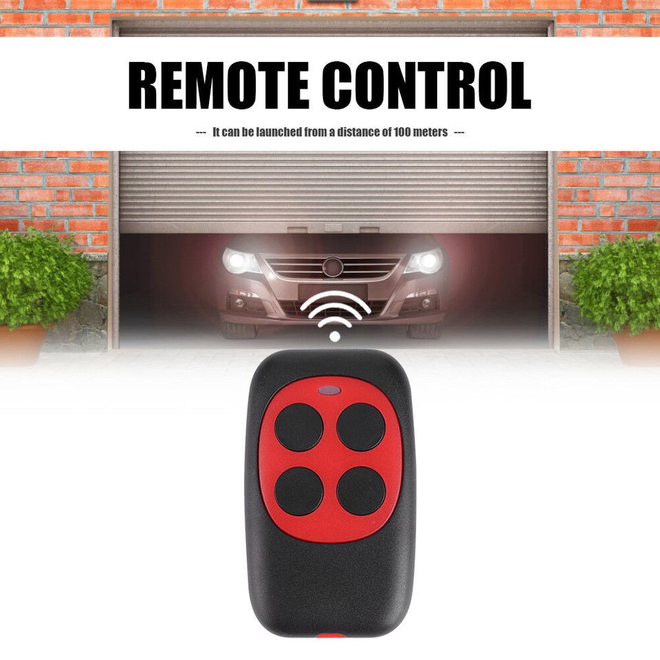 4 Channels 433MHz Remote Control Garage Door Electric Gate Clone Key ...