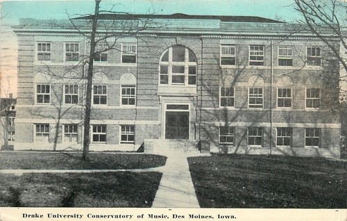 Des Moines Iowa~Drake University Music Conservatory~1914 CU Williams ...