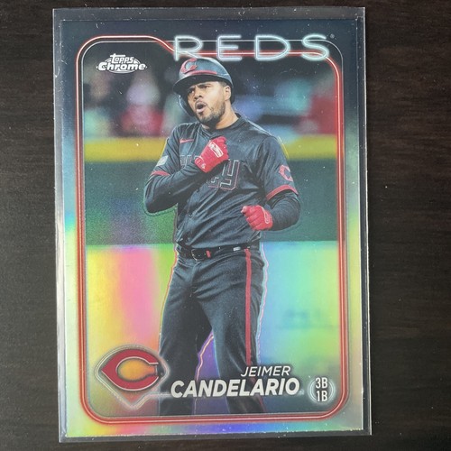 2024 Topps Chrome Jeimer Candelario 239 Refractor Parallel Cincinnati ...