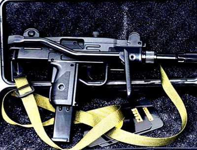 Replica Mini UZI Submachine Gun Pistol LIGHTER & Case ABS/Metal Jet ...