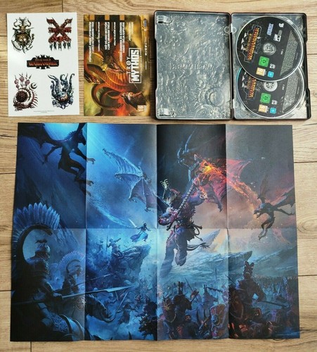 TOTAL WAR WARHAMMER 3 III PC Steelbook + Map + Stickers, Steel case ...