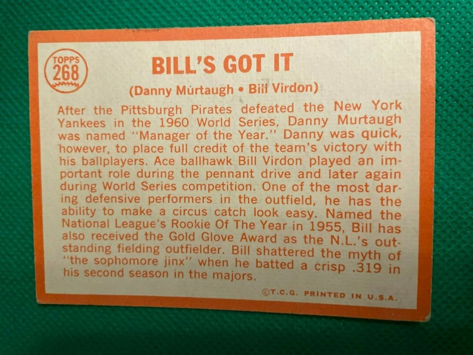 1964 TOPPS # 268 BILL'S GOT IT | eBay