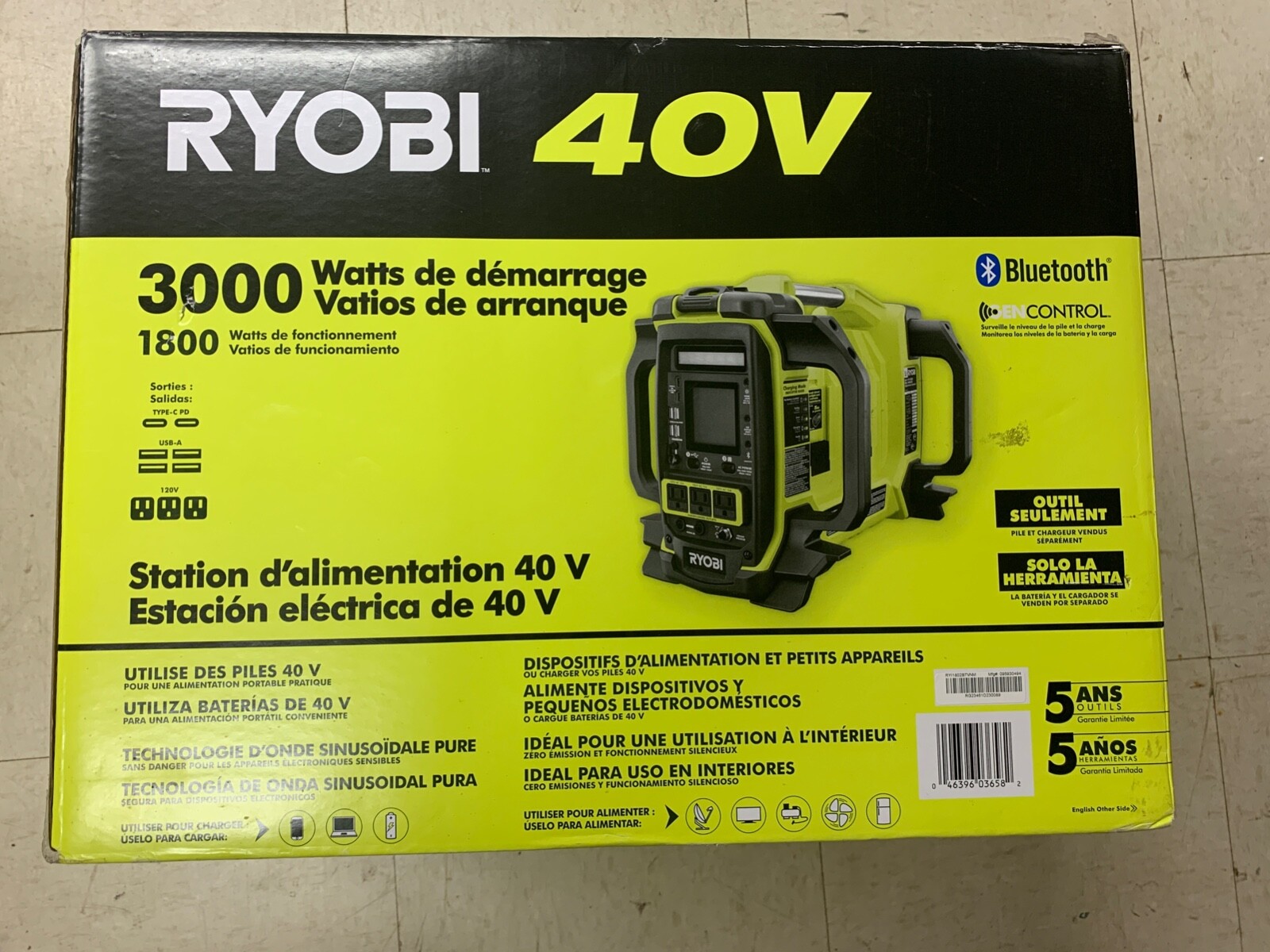 Ryobi 40V Lithium Battery Inverter Power Station (RYi1802BT) - NEW ...