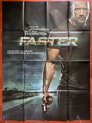 FASTER Poster George TILLMAN Dwayne JOHNSON Maggie GRACE 120X160Cm | eBay