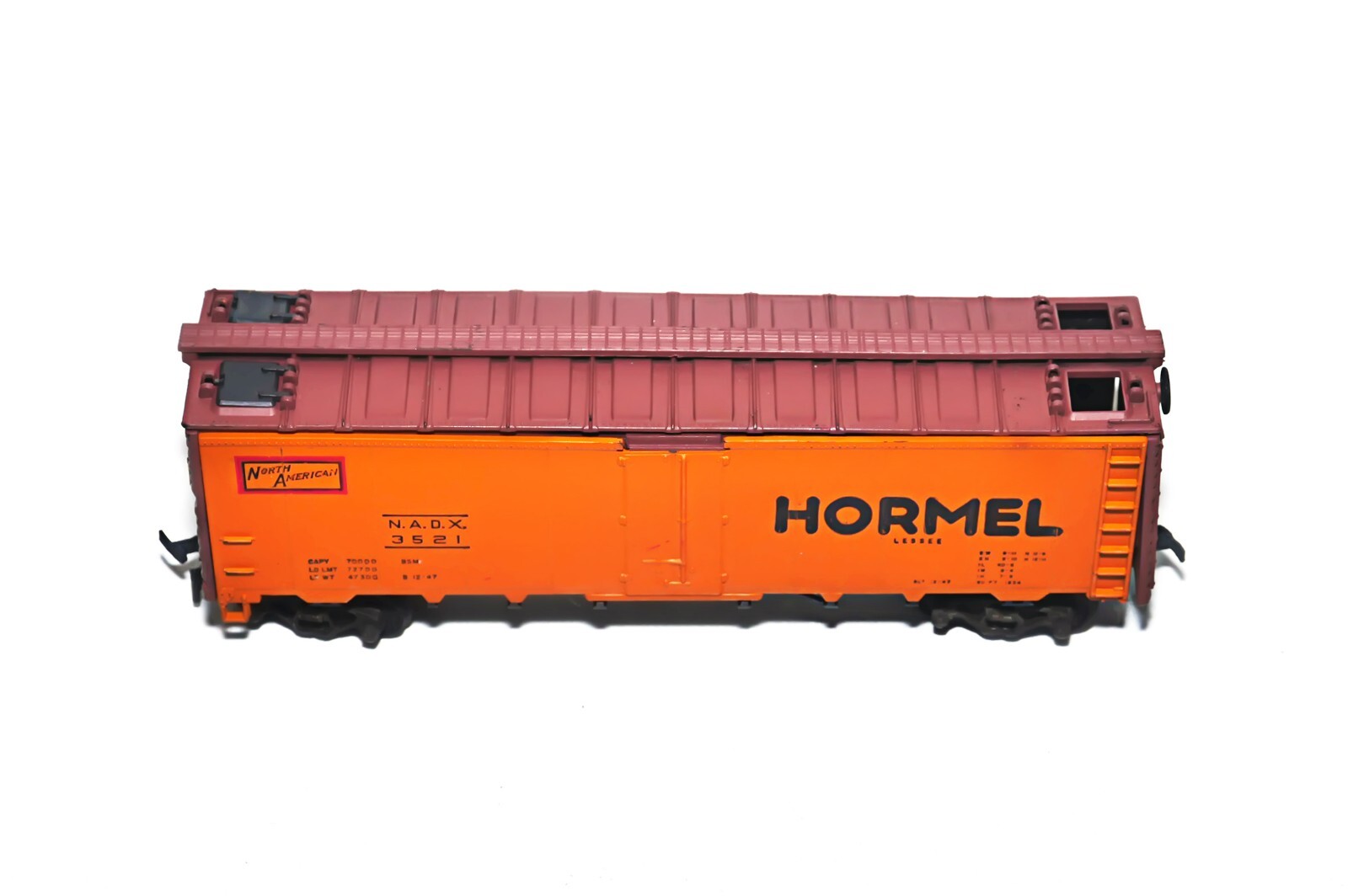 HO Scale Athearn HORMEL North American N.A.D.X. 3521 BOX CAR - Train15 ...