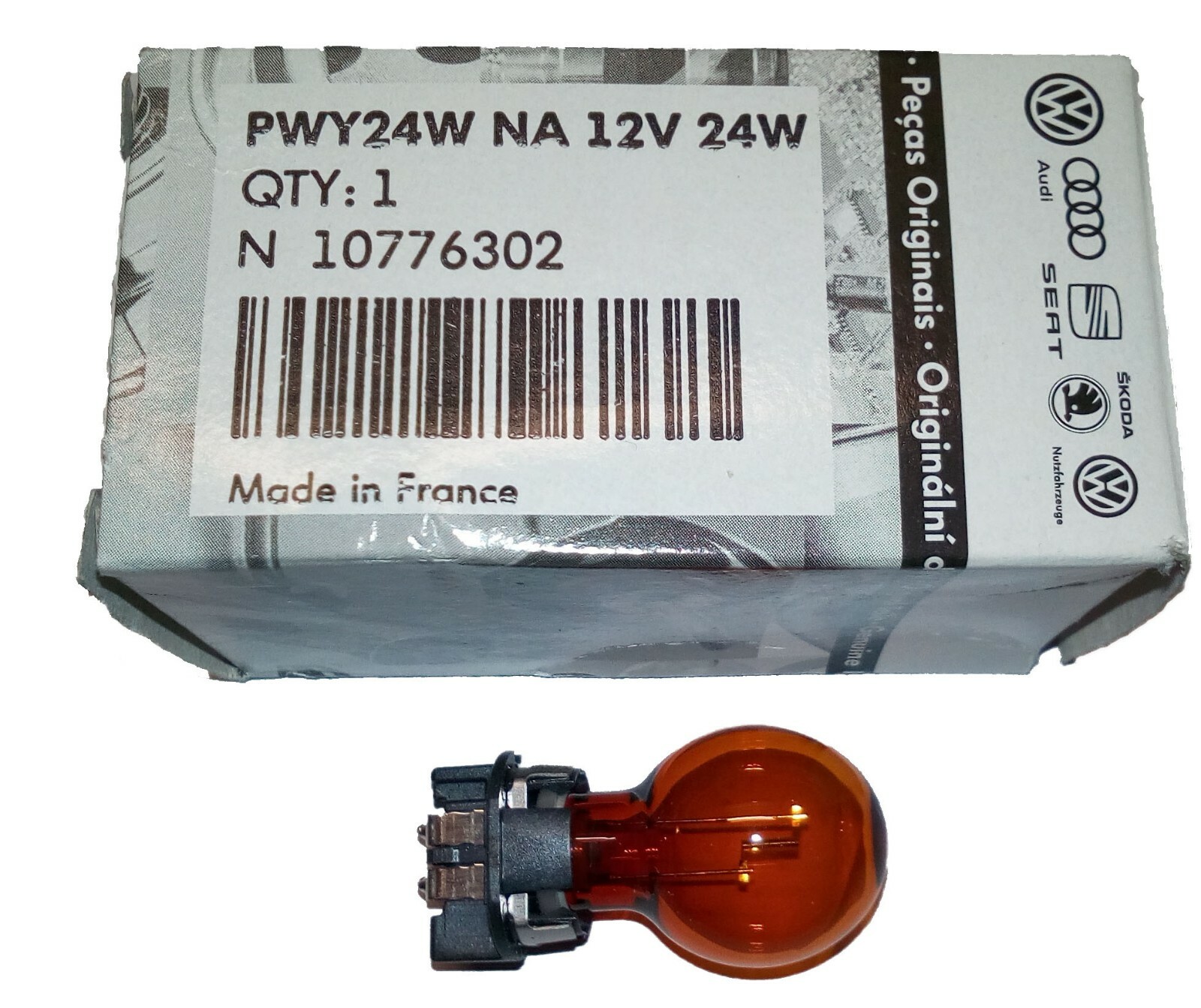 ⭐⭐⭐⭐⭐🆗 GENUINE AUDI VW SKODA BULB FLASHING LIGHT 12V 24W PWY24W ...
