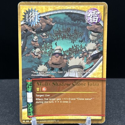 Multi Shadow Clone Jutsu 005 Gold Text Naruto CCG Card | eBay