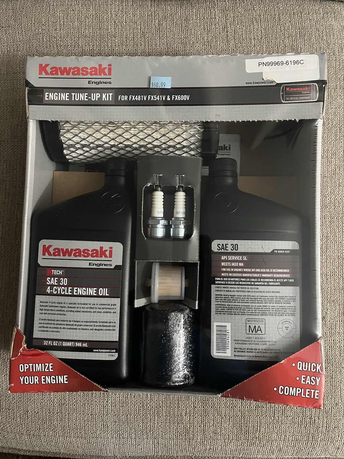 KAWASAKI GENUINE SMALL ENGINE TUNE UP KIT FITS FX481V FX541V FX600V | eBay