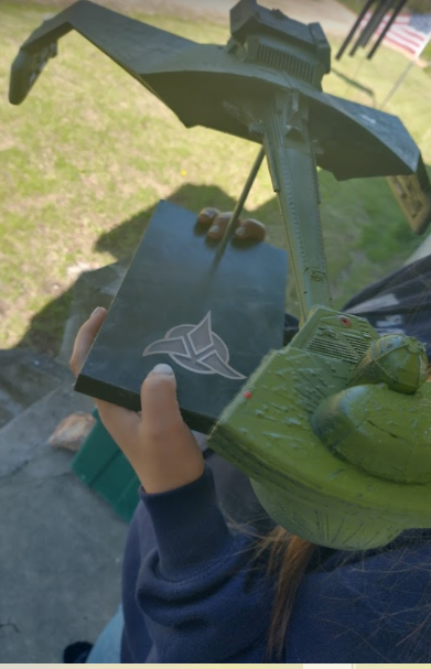 STAR TREK enterprise 1 Klingon battle cruiser prop*Lights and Remote 1/ ...