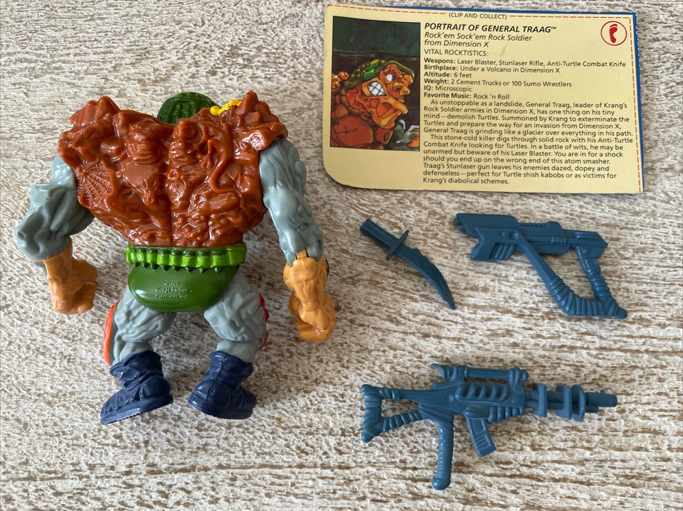 TMNT General Traag Complete Vintage Teenage Mutant Ninja Turtles | eBay