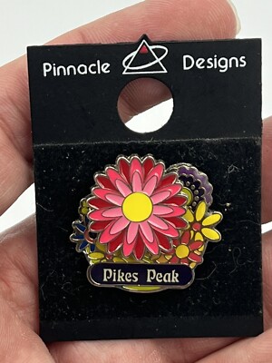 pinnacle designs Pikes Peak Pin/Lapel spinner flower | eBay