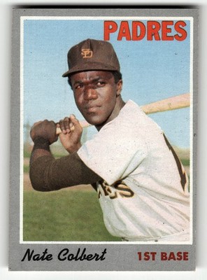 1970 Topps Nate Colbert #11 San Diego Padres HIGHER GRADE NO CREASES ...