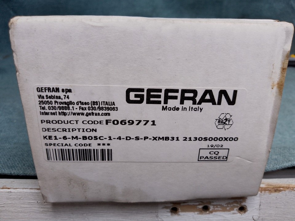 GEFRAN Melt Pressure Sensor KE1-6-M-B05C-1-4-D-S-P-XMB31 2130S000X00 ...