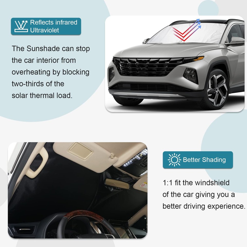 CDEFG Compatible con Hyundai Tucson NX4 TL 2016-2024 2025 Parasole per ...