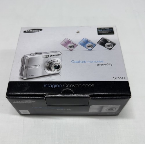 SAMSUNG S860 ZOOM COMPACT DIGITAL CAMERA AA-Battery Operated Blue New ...