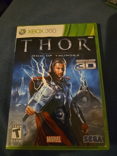 Thor: God of Thunder CIB Manual Xbox 360, 2011 SEGA Marvel Video Game ...