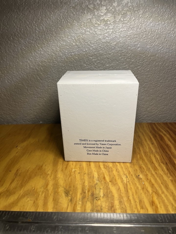 Timex Collectible Mini Clock Desktop Computer Analog Quartz Silver Tone ...