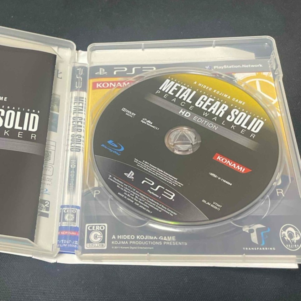 PS3 Metal Gear Solid Peace Walker HD Edition Konami Sony Playstation 3 ...