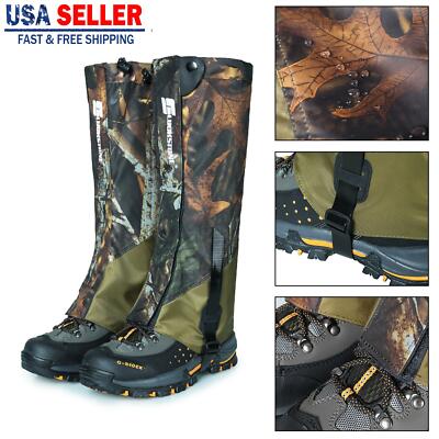 Hiking Hunting Snow Outdoor Sand Snake Waterproof Boots Cover Legging ...
