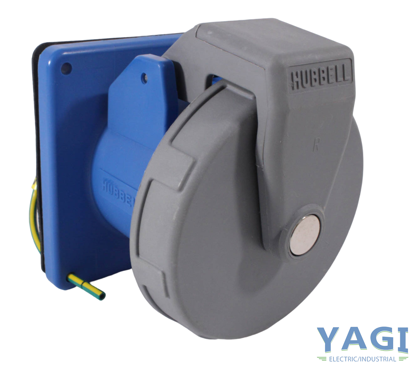 Hubbell 60A 250V 3-Phase IEC Pin and Sleeve Receptacle (HBL460R9W) for ...