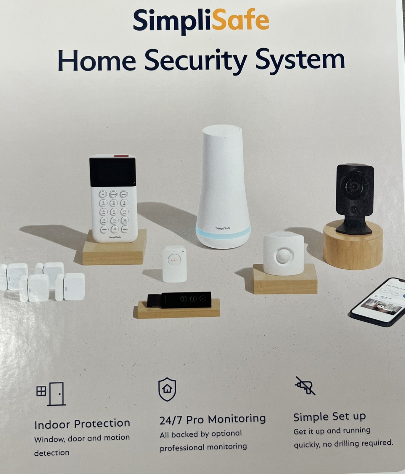 SimpliSafe+Home+Security+Kit+With+HD+Camera+Model+HSK103 for sale ...