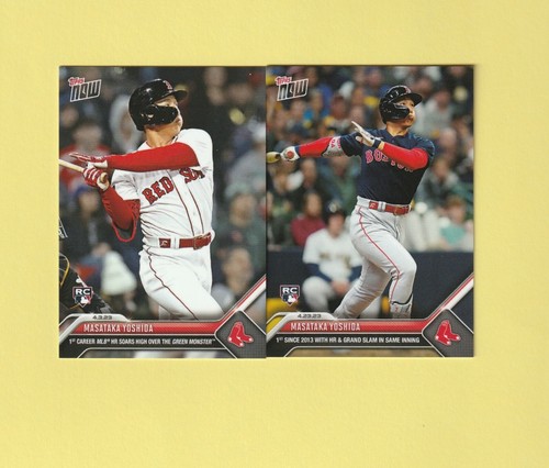 2023 TOPPS NOW #41 &173 MASATAKA YOSHIDA RC Rookie 2 card lot Boston Red Sox | eBay
