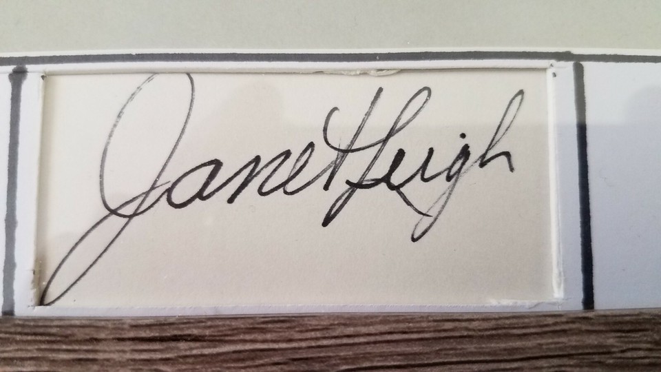 HAND-SIGNED Janet Leigh with Psycho Photo ready to hang | eBay