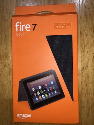 AMAZON Fire 7 Tablet Case 7th Generation 2017 Release Charcoal Black ...