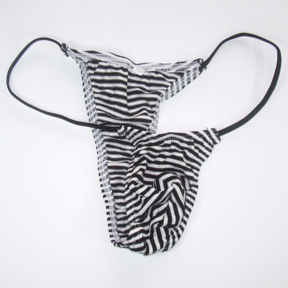 K207 Mens Micro Bikini String waist Mini Pouch colors Soft Fine Cotton ...