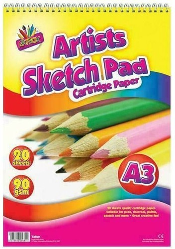 Sketch Pad A4 A3 A5 Book White Paper Artist Sketching Drawing Doodling ...